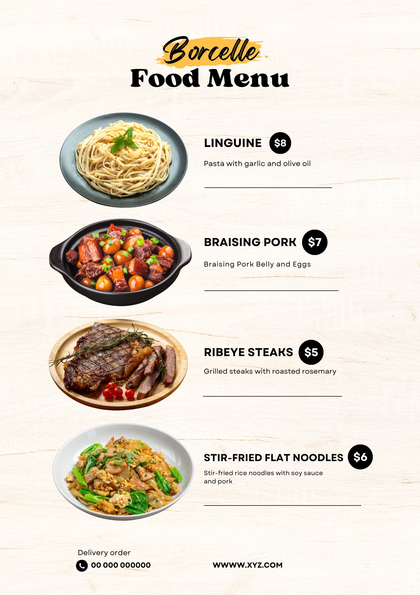 Restaurants Simple Menu Design - Buy Urdu themes | Free download Urdu ...
