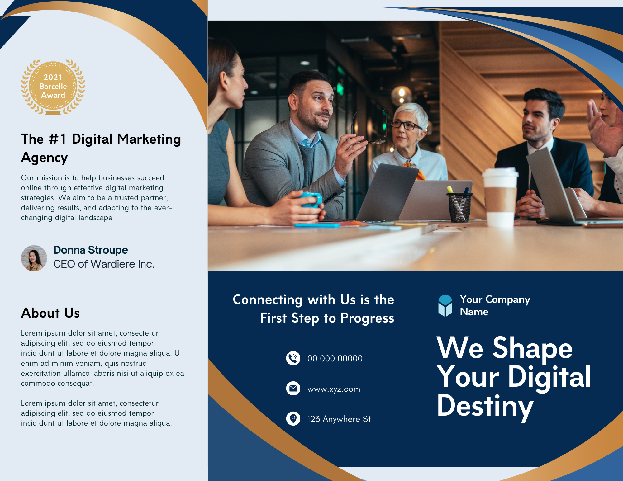 Digital Marketing Brochures Design - Buy Urdu themes | Free download ...